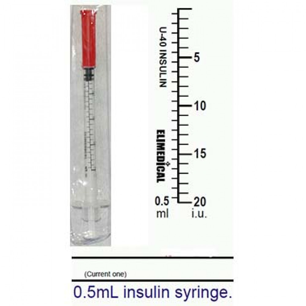 Insulin Syringe 40iu .5ml 29g X 1/2 | The Pet Pharmacist