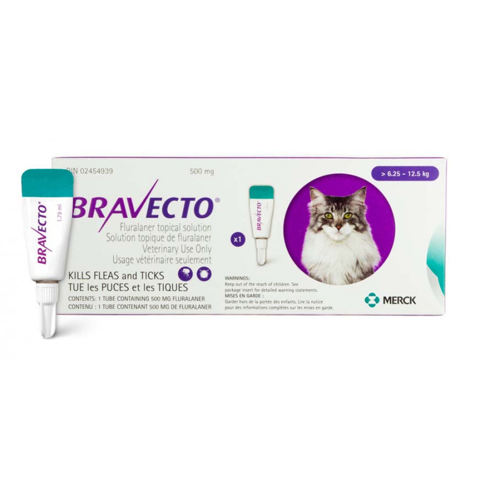 Bravecto Topical 500mg (cat >6.2-12.5kg) | The Pet Pharmacist