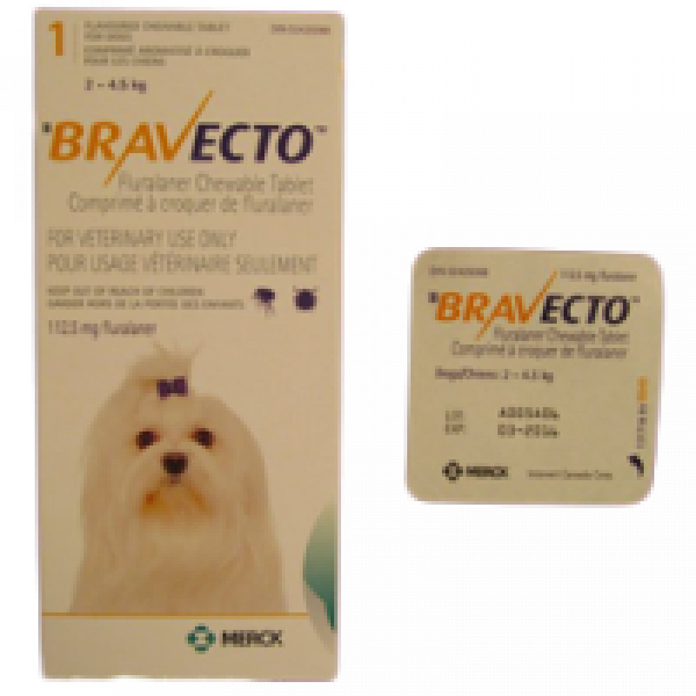 Bravecto Yellow 112.5mg (2kg-4.5kg) | The Pet Pharmacist